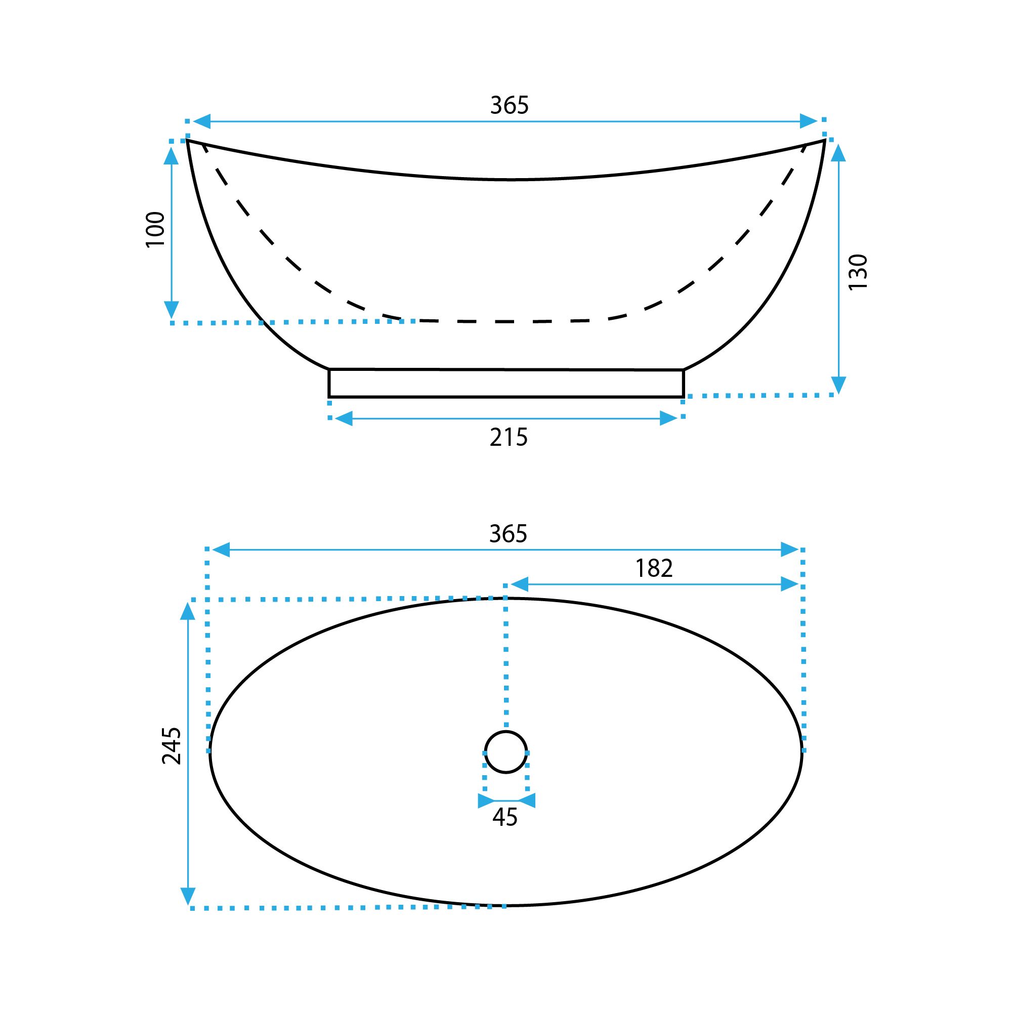Umywalka nablatowa Rea Kate 36 - Sklep Łazienka Rea