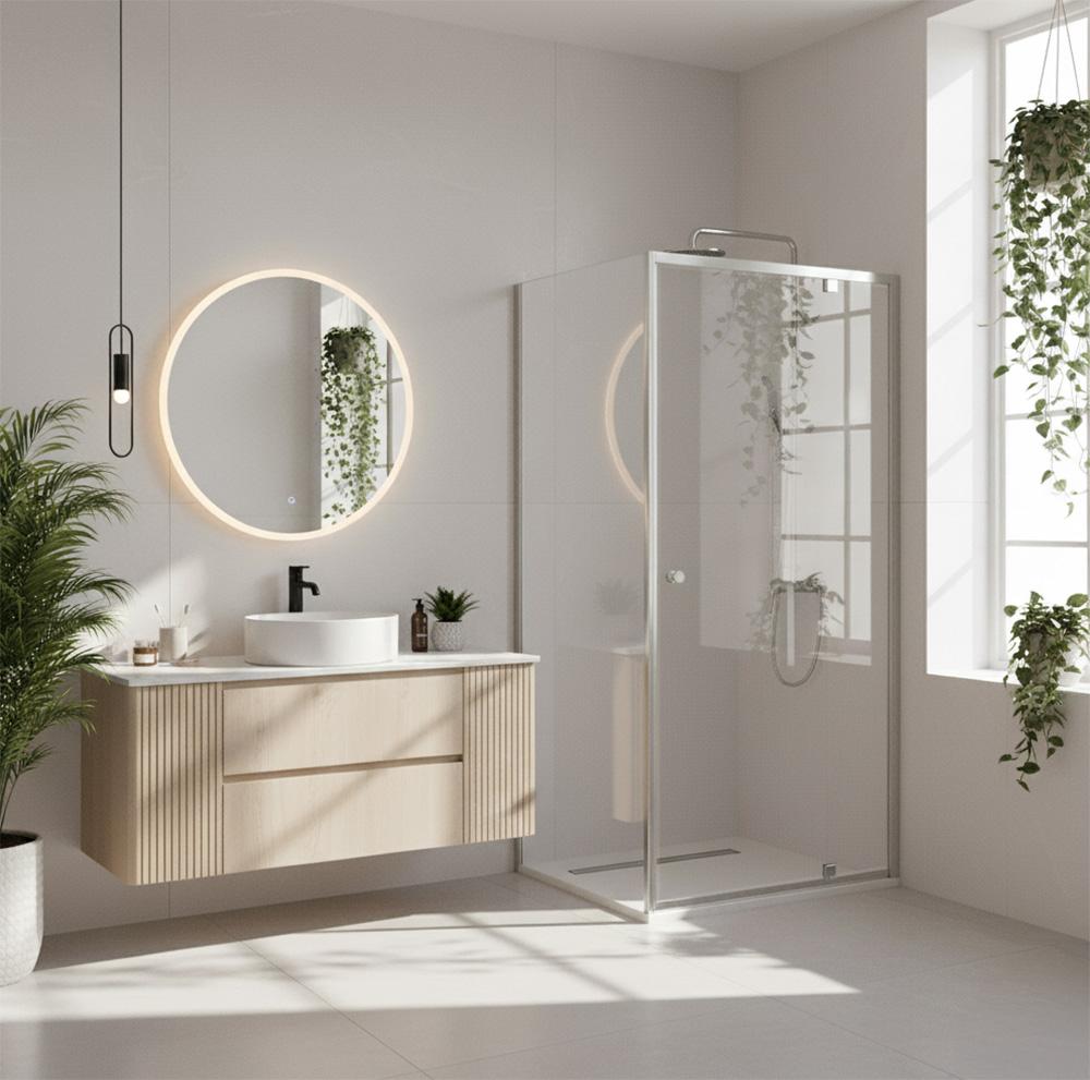 Cabina de dus Rea Primo Swing 90x70 Chrome - Rea